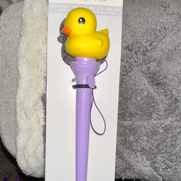 pop Top Pen | Office | Yellow Duck Ballpoint Pen | Poshmark